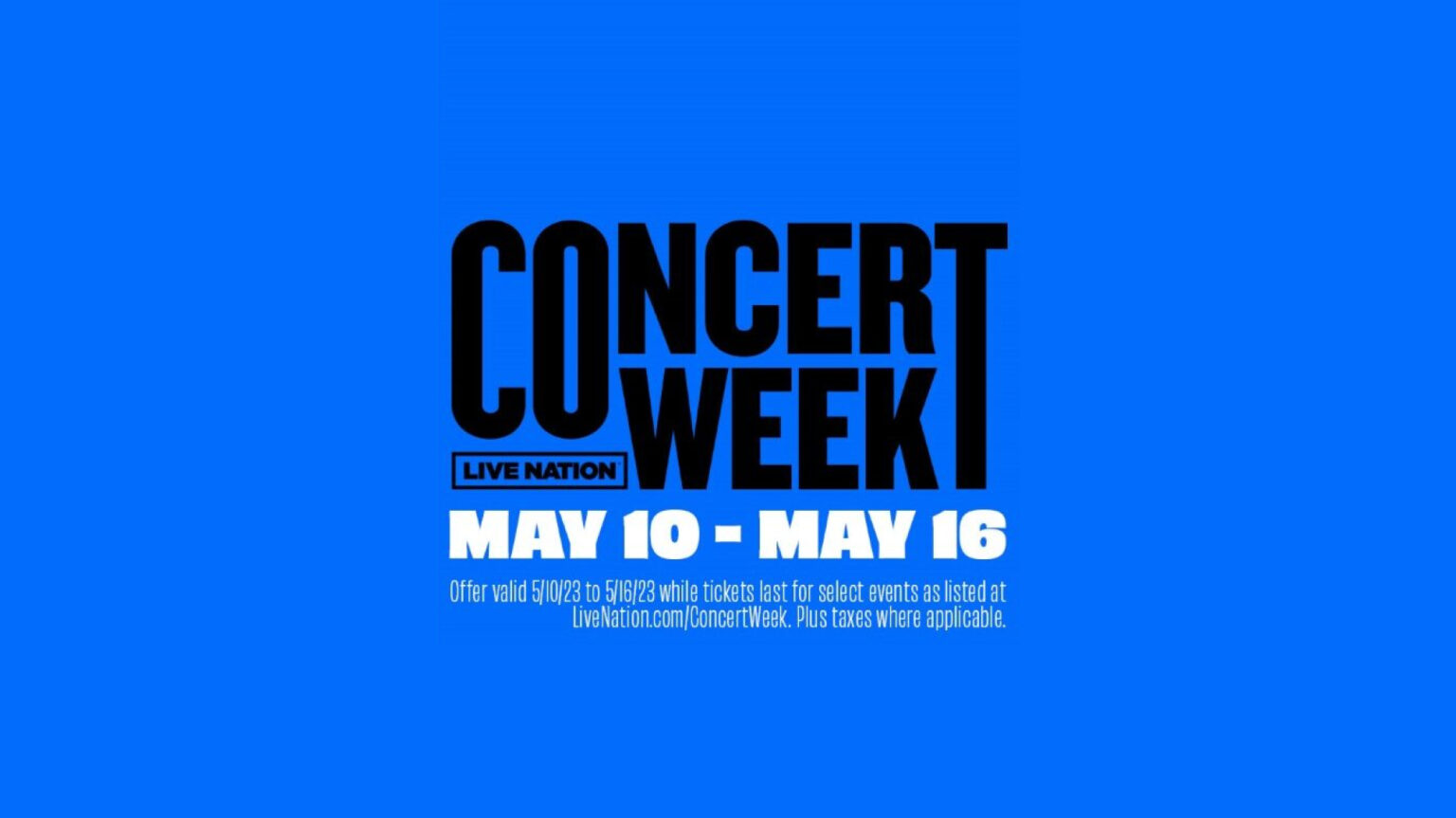 Live Nation Concert Week: Powered By TM1 Events Live Nation Concert Week: Powered By TM1 Events