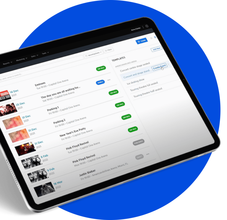 Event Creation & Management - Ticketmaster Business