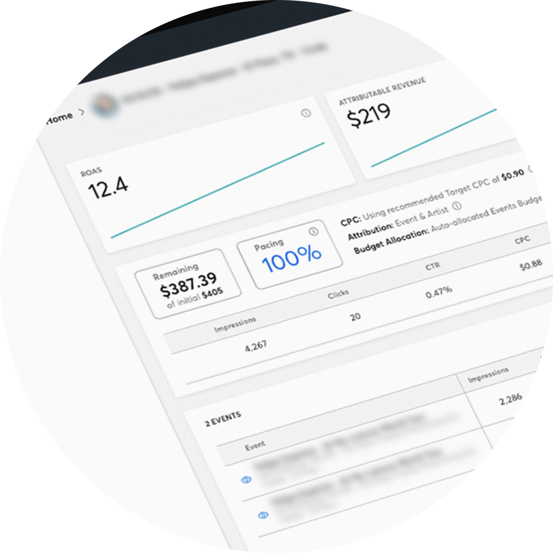 Ticketmaster's Promoted Ads