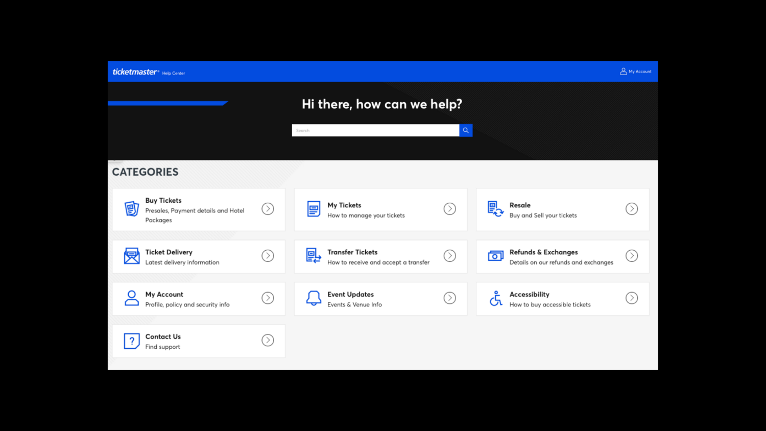 Support - Ticketmaster Business