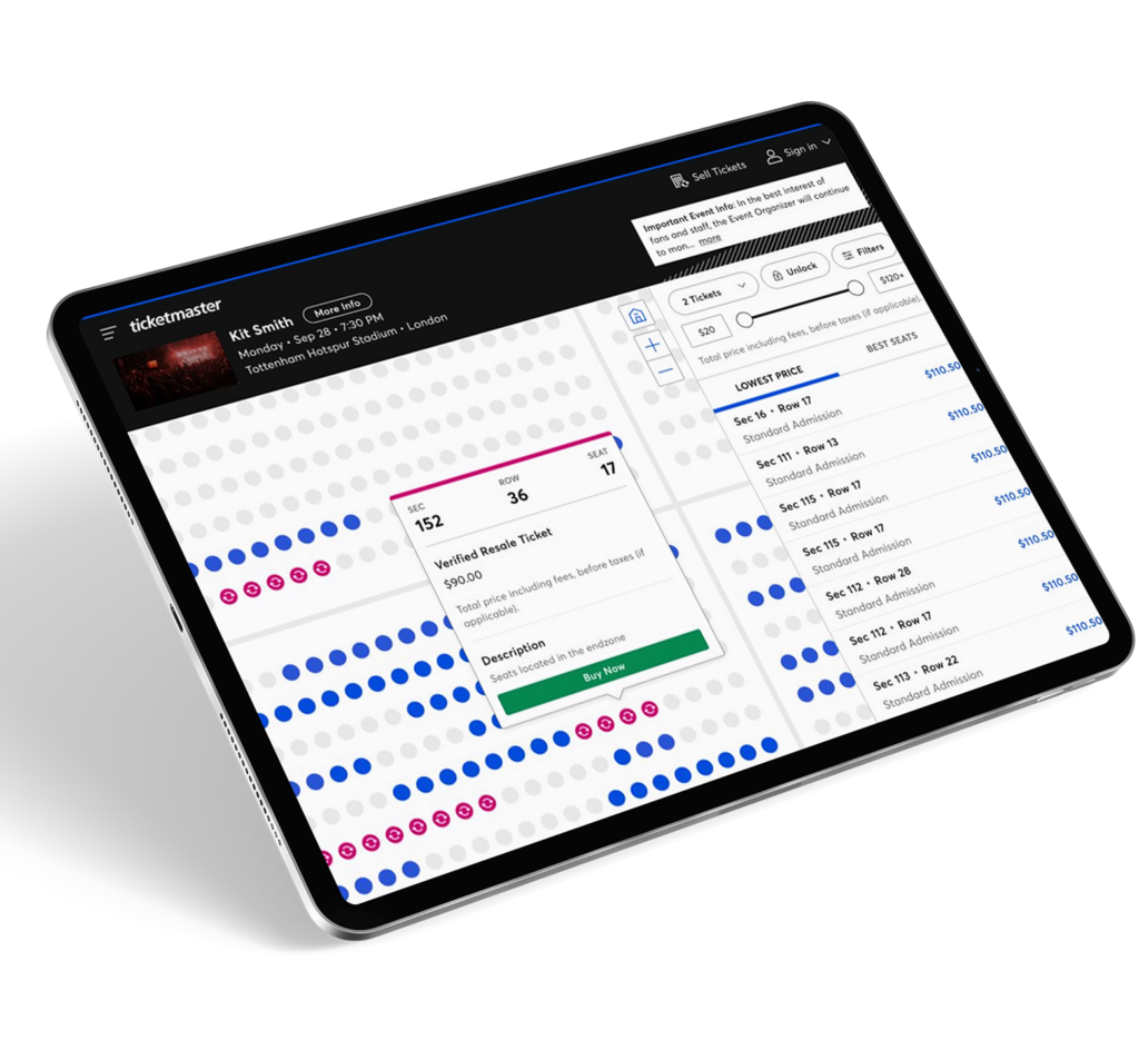 Ticket Sales Solutions for Live Events | Ticketmaster TM1